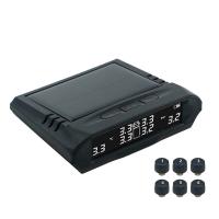 China JYS Large Truck Wireless External Tire Pressure Monitor 6 Tire Detection Solar TPMS 4V 1 Year Warranty for sale