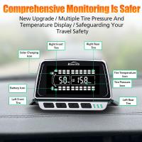 China JYS TPMS Wireless Truck Tire Pressure Monitor Solar Powered Large Screen Real-Time Temperature Alarm G01 Model >12V 1 Year High for sale
