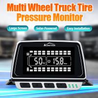 China JYS TPMS Wireless Truck Tire Pressure Monitor Solar Powered Large Screen Real-Time Temperature Alarm G01 Model >12V 1 Year High for sale