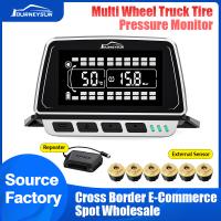 China JYS TPMS Wireless Truck Tire Pressure Monitor Solar Powered Large Screen Real-Time Temperature Alarm G01 Model >12V 1 Year High for sale