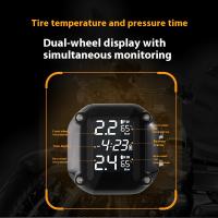China Customizable ABS Plastic Motorcycle Tire Pressure Monitoring Air Pressure Detector Left External Tire Sensor Accessories for sale
