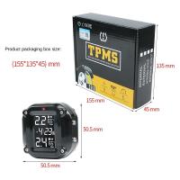 China Motorcycle TPMS 12V Universal Fit Tire Pressure Monitoring System Solar Powered Display External Sensors for sale