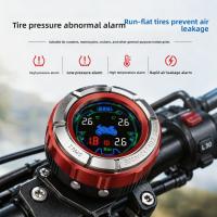 China Motorcycle TPMS Wireless Tire Pressure Monitoring System OEM T02 Left Side Waterproof LCD Screen Real Time Tire Temperature for sale