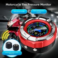 China Motorcycle TPMS Tire Pressure Monitoring System LCD Display with External Sensors Real Time Tire Pressure Temperature Monitor for sale