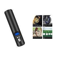 China Multifunctional Portable High Quality ABS Plastic Car Air Pump Solar Charge LED Display Emergency Light Smart Wireless Inflator for sale