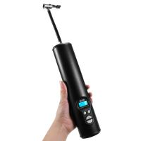 China Multifunctional Portable High Quality ABS Plastic Car Air Pump Solar Charge LED Display Emergency Light Smart Wireless Inflator for sale