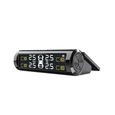 China New Condition High Quality Plastic Car TPMS Tire Pressure Monitor with External Wireless Solar Sensor Universal JYS S7 12V for sale