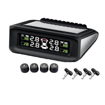 China Solar Wireless TPMS Car Tire Pressure Monitoring System Digital Display With External Sensors for sale