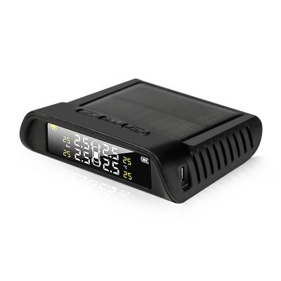 China Car TPMS Tire Pressure Monitor with Built-In External Wireless Solar Sensor Digital Plastic for sale