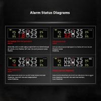 China Car TPMS Tire Pressure Monitor with Built-In External Wireless Solar Sensor Digital Plastic for sale