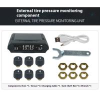 China JYS S6-hc Large Truck Tire Pressure Monitoring System Solar TPMS Wireless External 6 Tire Detection 4V 1Y Warranty New Condition for sale