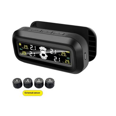 China JYS Car Tire Pressure Monitor TPMS Model S12 with External Wireless Solar Sensor Universal Fit 5V New Condition Detection Device for sale