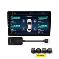 China High Precision 315MHz USB Wireless Tire Pressure Monitoring System LED Display for Android Navigation Built-in Universal TPMS for sale