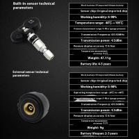 China High Precision 315MHz USB Wireless Tire Pressure Monitoring System LED Display for Android Navigation Built-in Universal TPMS for sale