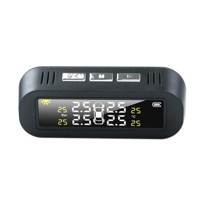 China High Precision Wireless TPMS Solar Tire Pressure Monitoring System Universal External Sensor Car Tire Alert for sale