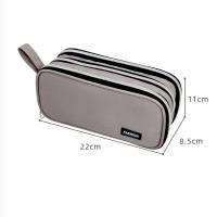 China Large Capacity School Pencil Case Customized Canvas Pencil Bag with Colorful Pattern for sale