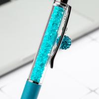 China Cute Crystal Pen Diamond Ballpoint Pens Stationery Ballpen 2 In 1 Crystal Stylus Pen for sale