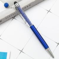 China Cute Crystal Pen Diamond Ballpoint Pens Stationery Ballpen 2 In 1 Crystal Stylus Pen for sale