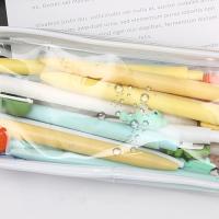 China Boys or Girls 19*7*4.5cm Clear Exam Pencil Case with Zipper and 2022 at Office School for sale