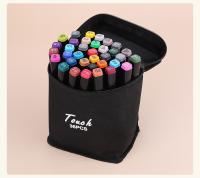 China Dual Tip Permanent Fabric Brush Colored Acrylic Art Paint Marker Pens 12 24 30 36 48 for sale