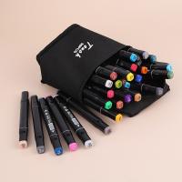 China Dual Tip Permanent Fabric Brush Colored Acrylic Art Paint Marker Pens 12 24 30 36 48 for sale