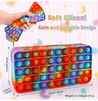 China 185*95*40cm Food Grade Silicon Bubble Pencil Bag for Unisex Sensory Push and Storage for sale