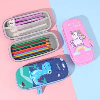 China School Students' Waterproof Hard-shell Pencil Case with Zipper Closure and Large Capacity for sale