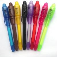 China Ballpoint Pen Creative Spy Secret Message Writing Tool 2 In 1 Invisible Ink Pen Magic for sale