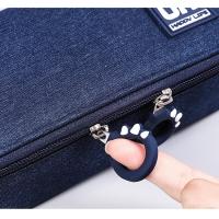 China Multifunctional Storage Pencil Case Fashion Canvas Stationery Bag for Schools Offices for sale