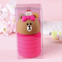 China Silicone Animal Design Capacity Washable Pencil Case Stationery Set for Kids in Style for sale