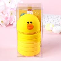 China Silicone Animal Design Capacity Washable Pencil Case Stationery Set for Kids in Style for sale