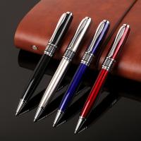 China Big Fat Black Metal Roller Pen Ballpoint Pen With Logo For Business Signature 35 g for sale