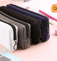 China Customized Logo Acceptable Fashion Cartoon Canvas Pen Bag for Junior High School Pupils for sale