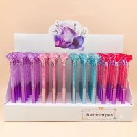 China 240M Writing Length Ballpoint Pen in PDQ CDU Display Case Box Custom Color Diamond Pen for sale