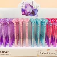 China 240M Writing Length Ballpoint Pen in PDQ CDU Display Case Box Custom Color Diamond Pen for sale