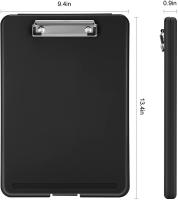 China Eco-friendly A4 Plastic Foldable Clipboard Storage Nursing Clipboard Document Case for sale