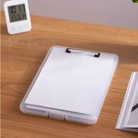 China Eco-friendly A4 Plastic Foldable Clipboard Storage Nursing Clipboard Document Case for sale