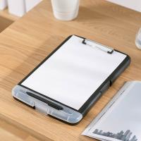 China A4 Size Plastic Writing Board File Box with Elastic Closure Folder and Waterproof Clipboard for sale