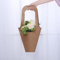 China Customized Handle Home Decoration Dried Flower Storage Carrier Bag for Fresh Flower for sale