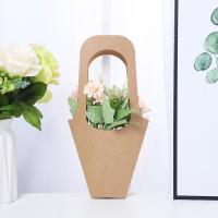 China Customized Handle Home Decoration Dried Flower Storage Carrier Bag for Fresh Flower for sale