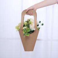 China Customized Handle Home Decoration Dried Flower Storage Carrier Bag for Fresh Flower for sale
