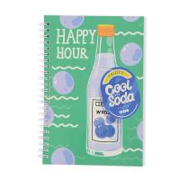 China Custom A5 Gold Wire Journal Note Book With Spiral Binding And Personalized Cover Design for sale