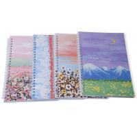 China 3D Printing Cover School Note Book for Student Spiral Binding 4 Colors Customized Design for sale