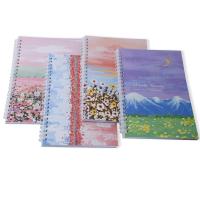 China 3D Printing Cover School Note Book for Student Spiral Binding 4 Colors Customized Design for sale