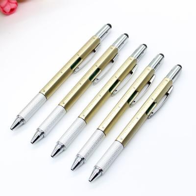China 0.5 mm Gel Pen with Ruler Level Stylus and Screwdriver Small Size Big Functionality for sale