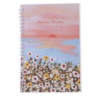 China 3D Printing Cover School Note Book for Student Spiral Binding 4 Colors Customized Design for sale