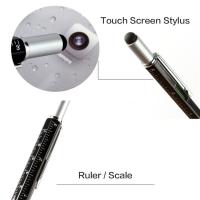 China 0.5 mm Gel Pen with Ruler Level Stylus and Screwdriver Small Size Big Functionality for sale