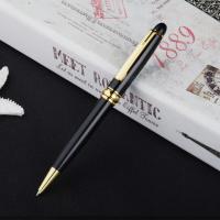 China Sophisticated Executive Gift Custom Logo Rose Gold Ballpoint Pen for Professionals for sale