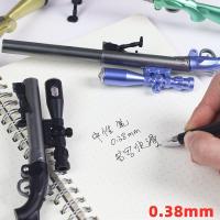 China Gel-Ink Toy Gun Shape Writing Pens for Stationery 0.38mm Black Ink 240M Writing Length for sale