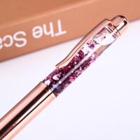 China Office Luxury Blue Ball Pens with Printed Logo Refill and Red Ink 2021 for sale